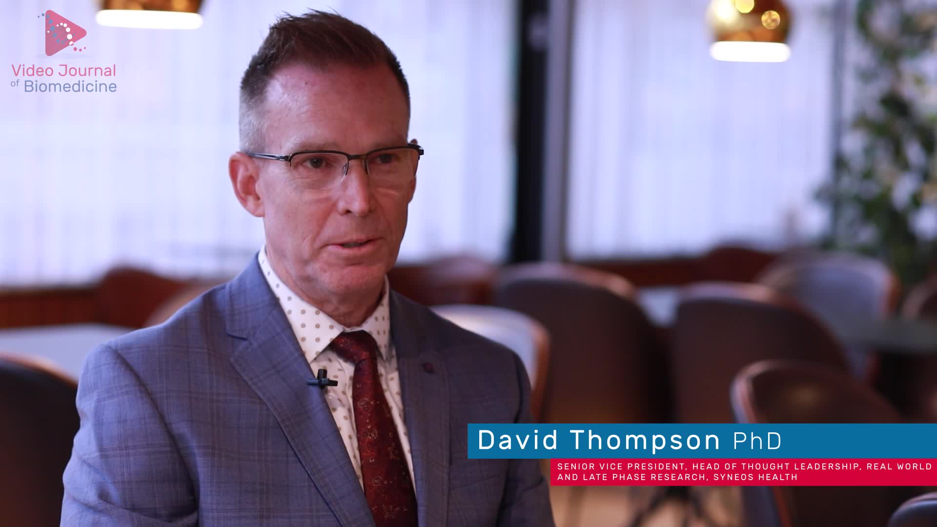 Real-world evidence generation with David Thompson - Video Journal of ...