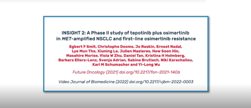 INSIGHT 2: a phase II study of tepotinib plus osimertinib in MET ...
