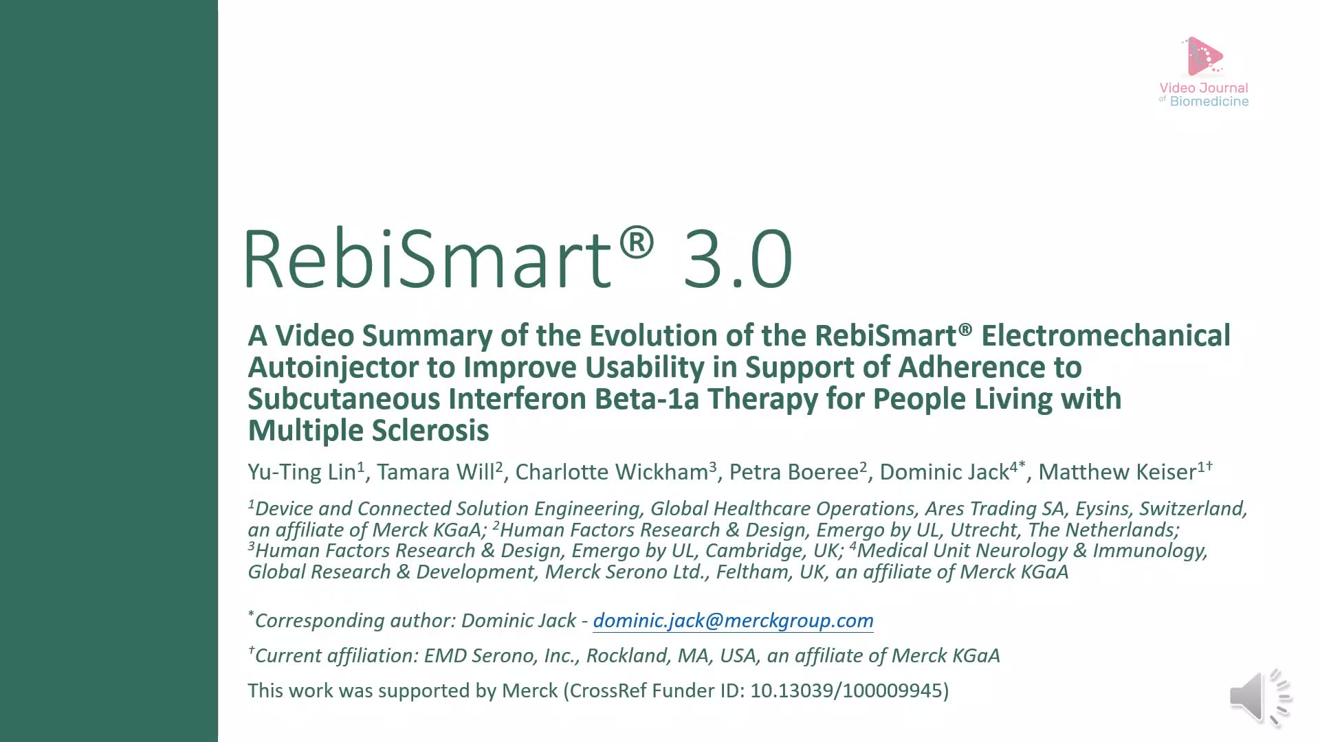 Evolution of the RebiSmart® Electromechanical Autoinjector - VJBM